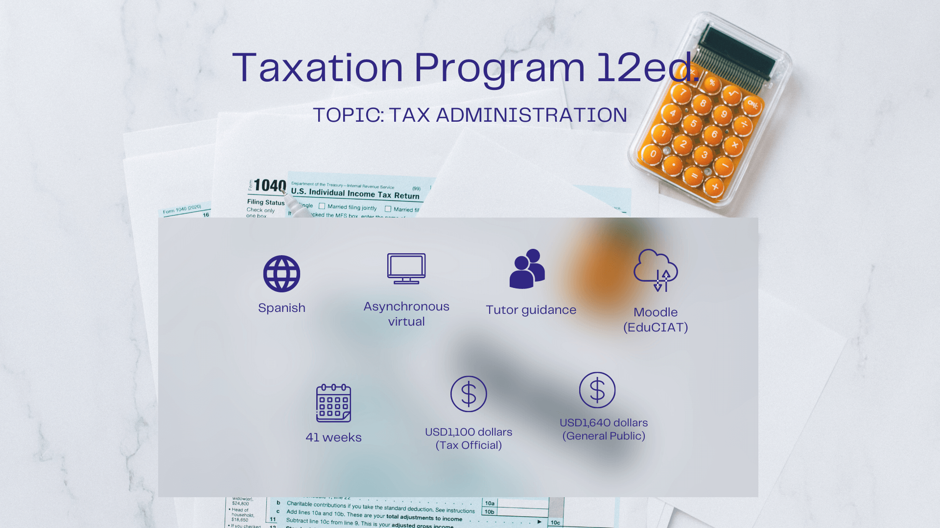 Taxation Program 12ed. | Inter-American Center of Tax Administrations