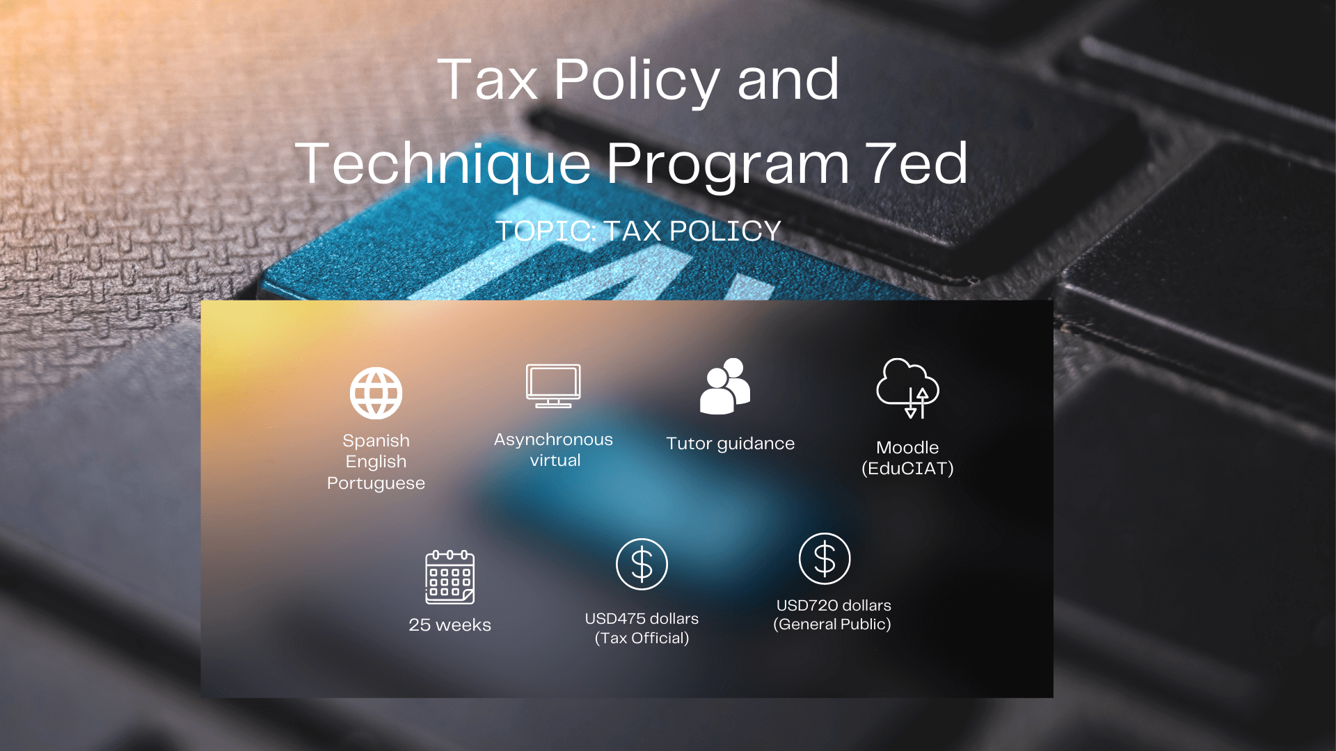 Tax Policy and Technique Program 7ed. | Inter-American Center of Tax ...